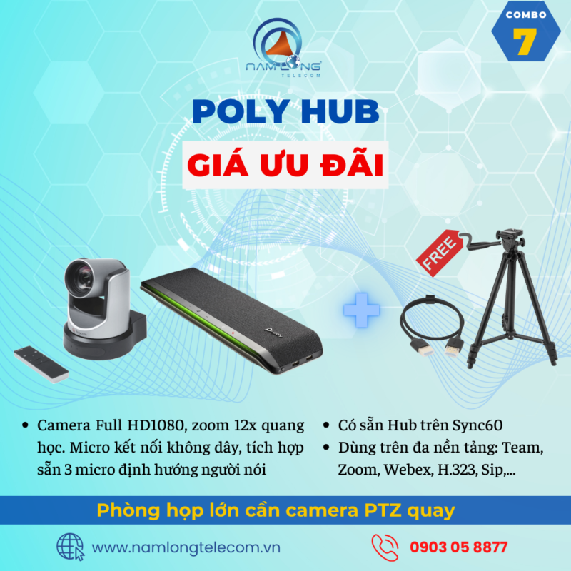 Ưu điểm nổi bật của gói giải pháp họp trực tuyến Poly Hub