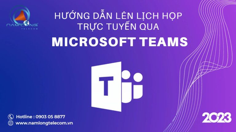 Hướng dẫn lên lịch họp vào 1 giờ chiều nay Microsoft Teams
