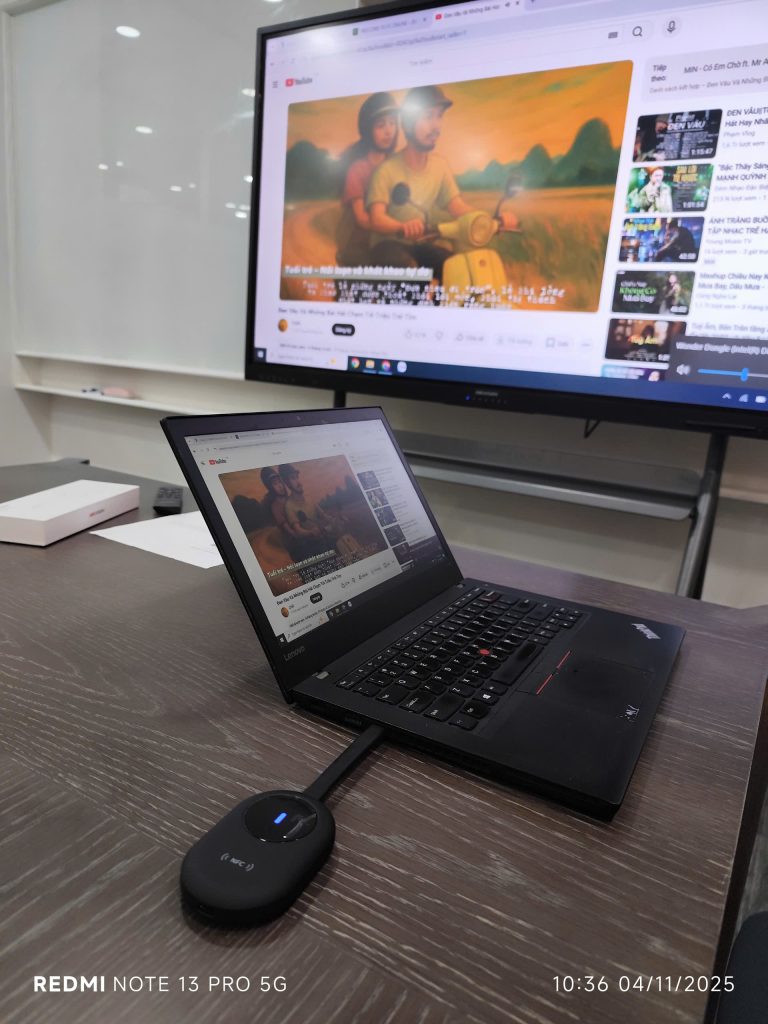 Dự án: Lắp đặt màn hình tương tác 75 inch và Wireless Dongle cho Đồng Mart